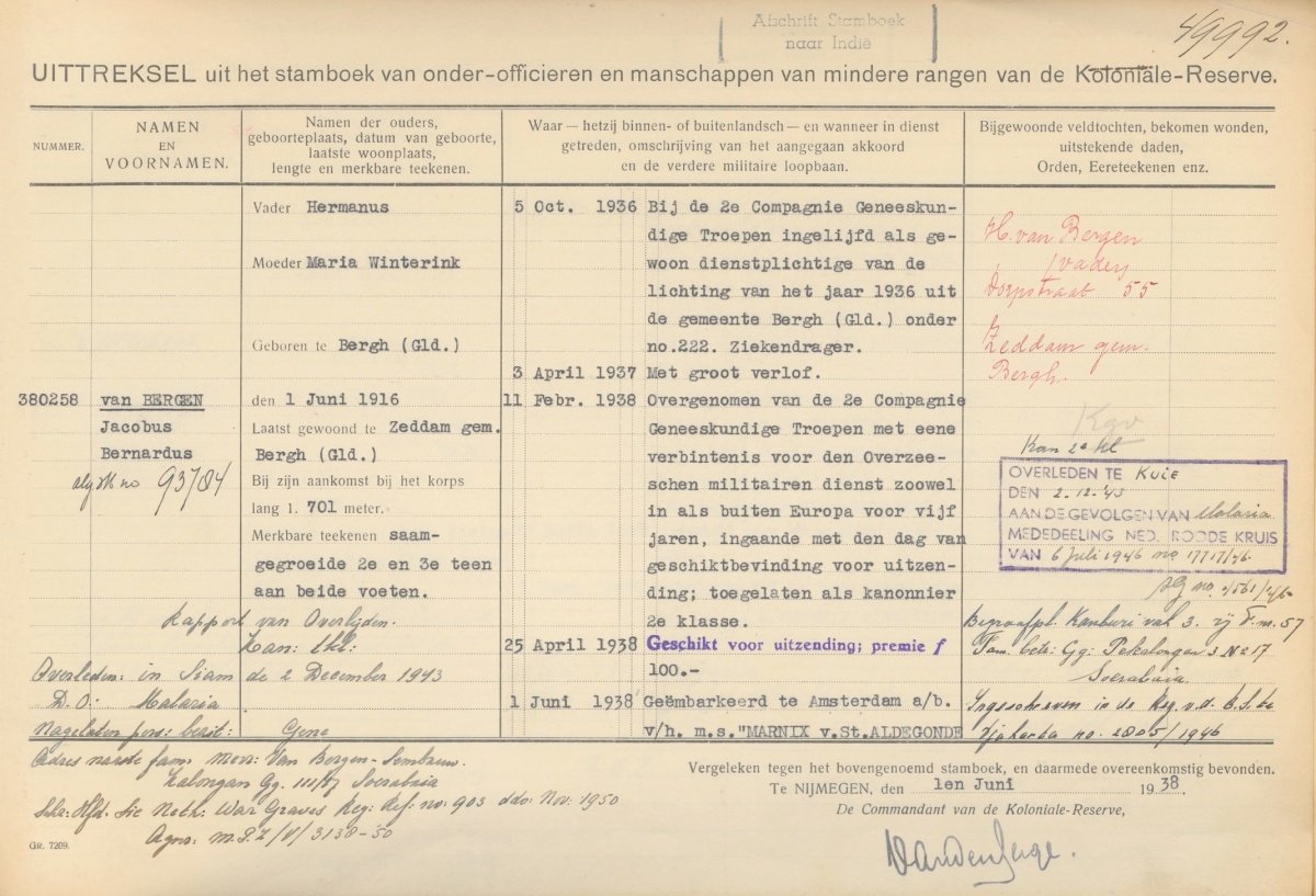 Bestand:KNIL-stamboek JB van Bergen.jpg - Berghapedia